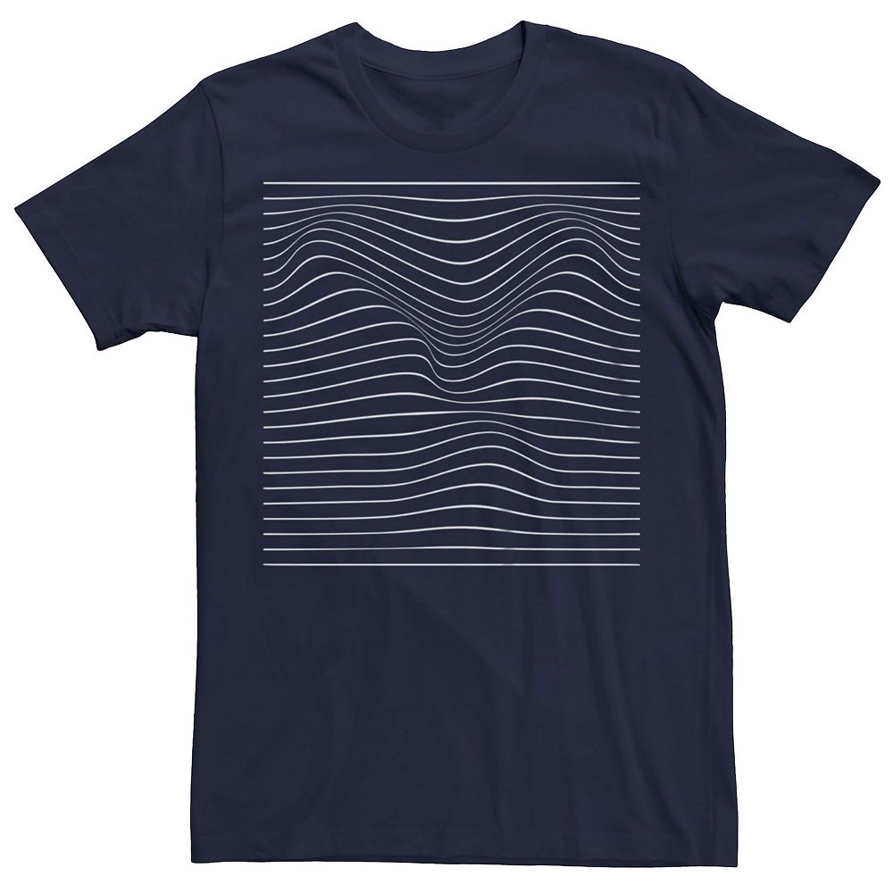 Men's Wavy Lines Box Graphic Tee