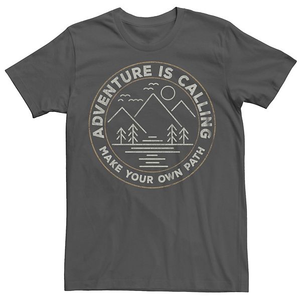 Men's Adventure is Calling Make Your Own Path Graphic Tee Men's Adventure is Calling Make Your Own Path Graphic Tee