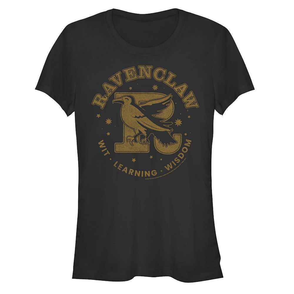 Juniors' Harry Potter Deathly Hallows 2 Ravenclaw Stamp Fitted Graphic Tee