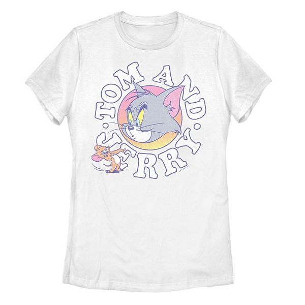 Juniors' Tom And Jerry Mocking Tom Graphic Tee