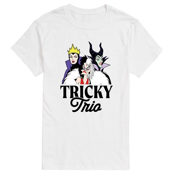 Disney Villains Men's Tricky Trio Graphic Tee