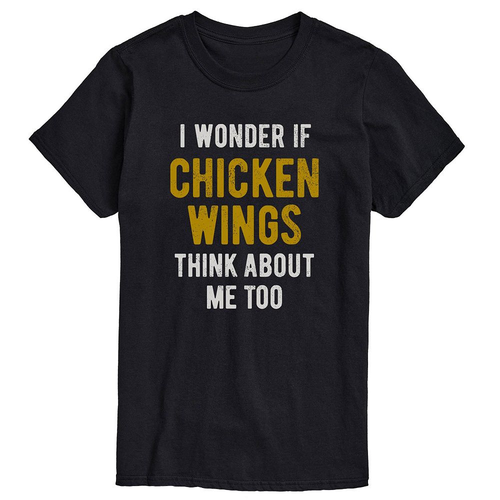 Men's I Wonder Chicken Wings Tee