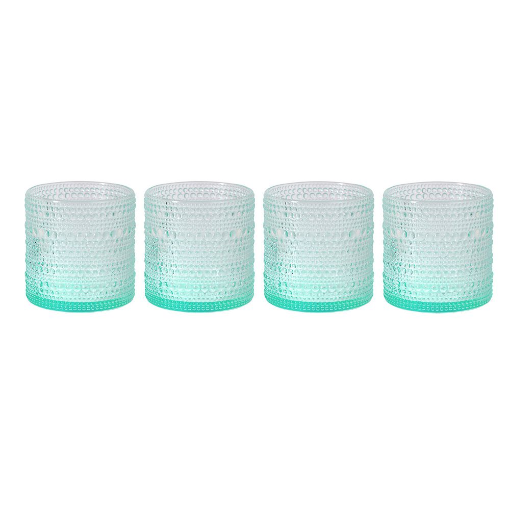 Home Essentials Halo 4-Piece Double Old-Fashioned Glass Set