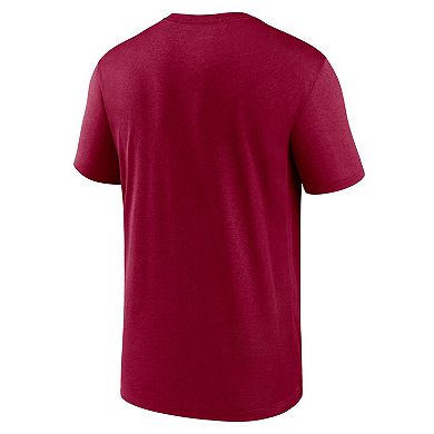Men's Nike Burgundy Washington Commanders Legend Logo Performance T-Shirt