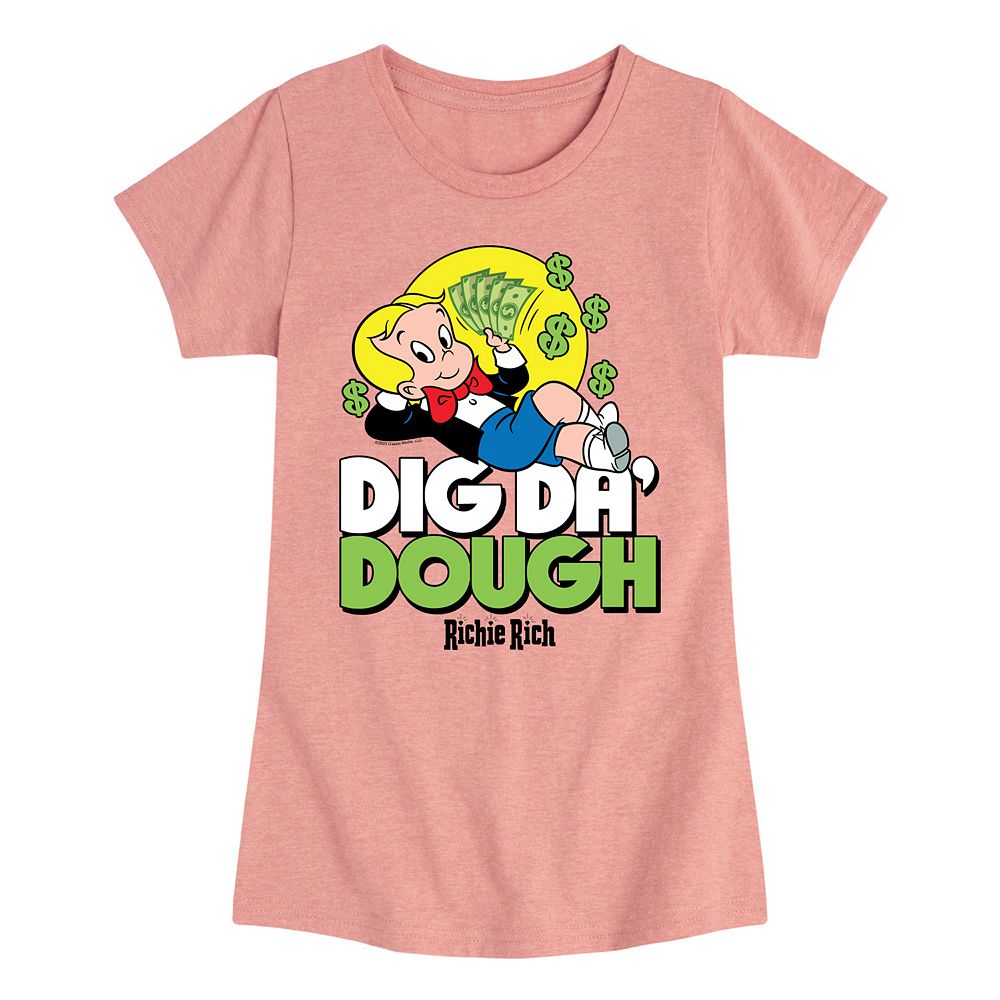 Girl's 7-16 Richie Rich Dig Da Dough Graphic Tee