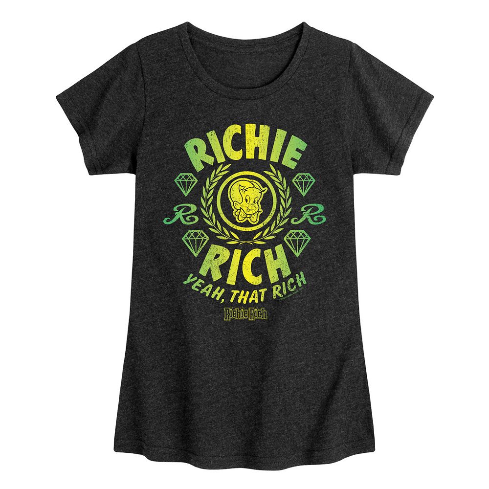 Girl's 7-16 Richie Rich Yeah That Rich Graphic Tee