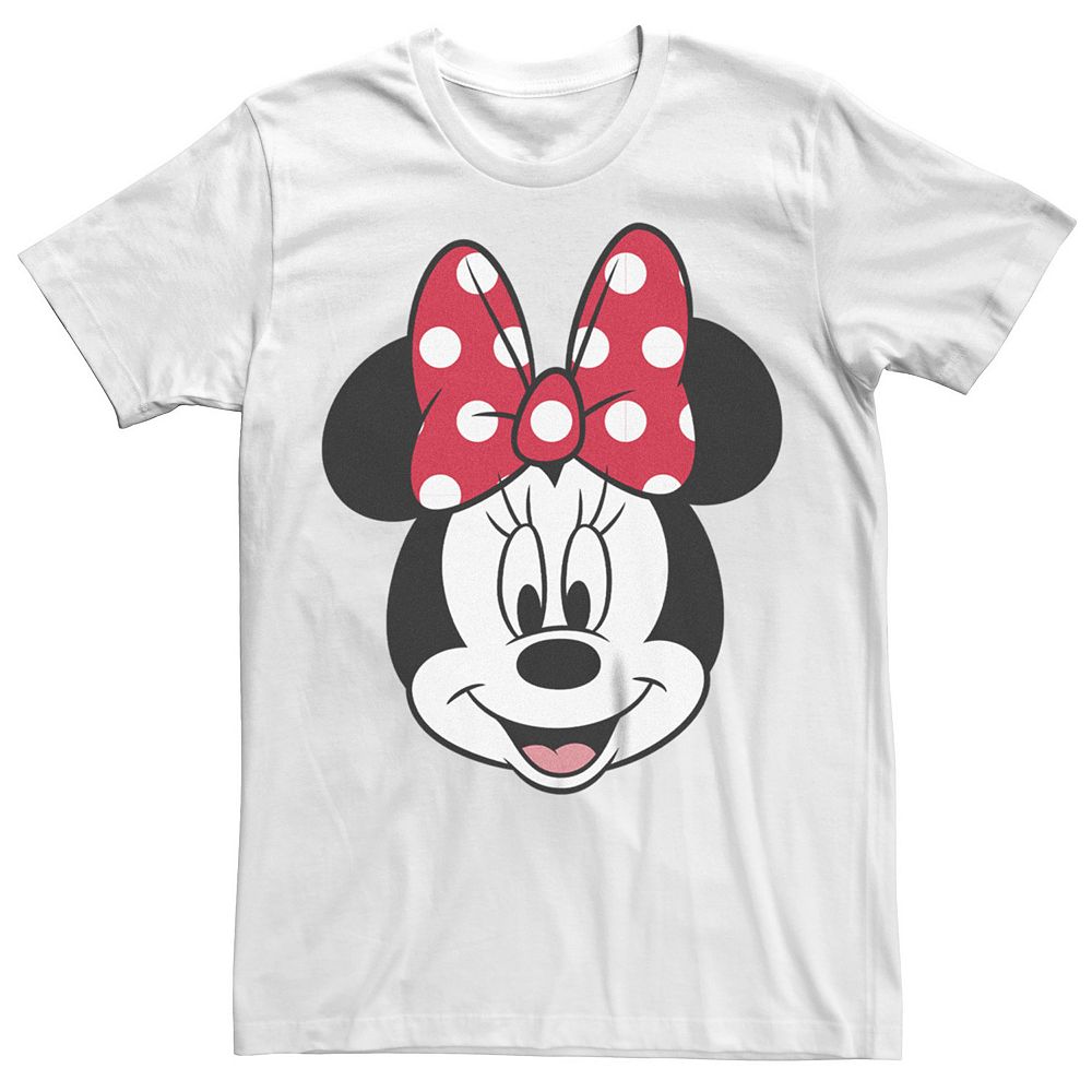 Disney's Minnie Mouse Big Face Color Juniors' Boyfriend Graphic Tee