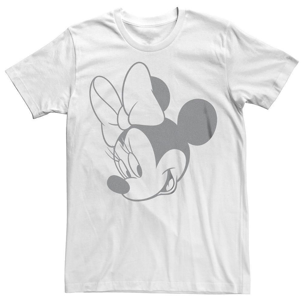 Disney's Minnie Mouse Big Face Coy Juniors' Boyfriend Graphic Tee