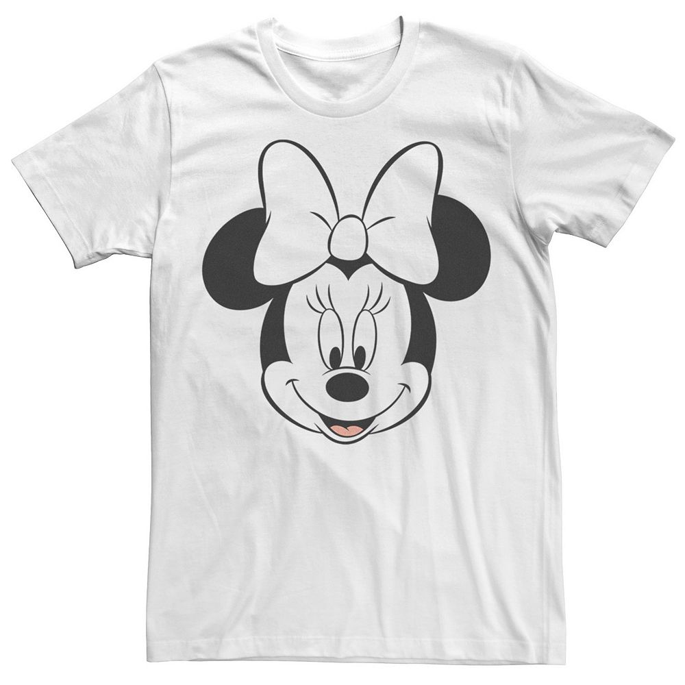 Disney's Minnie Mouse Big Face Happy Juniors' Boyfriend Graphic Tee