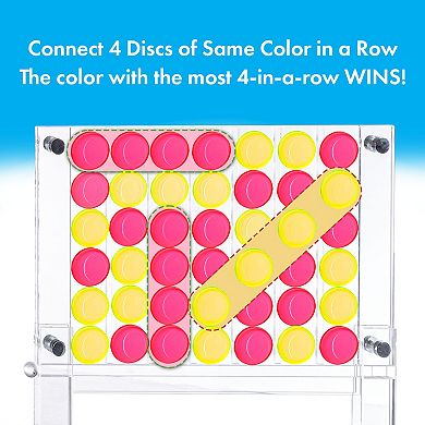 Trademark Games 4-In-A-Row Game - Pink and Yellow