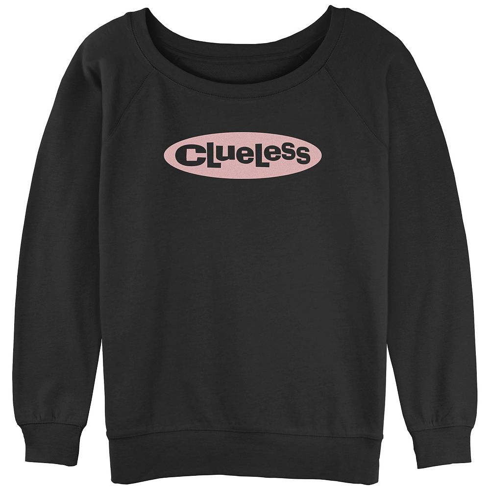 Juniors' Clueless Simple Movie Logo Slouchy Graphic Sweatshirt
