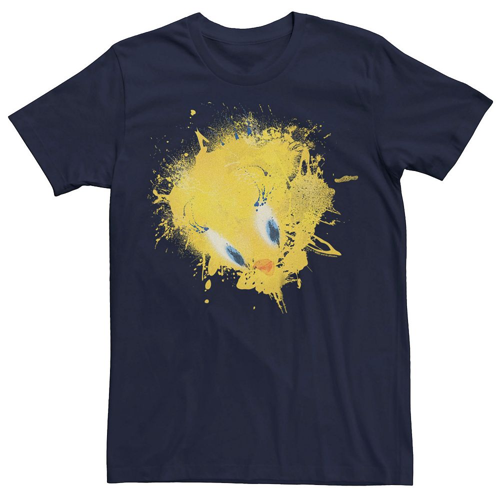 Men's Looney Tunes Tweety Paint Splat Graphic Tee