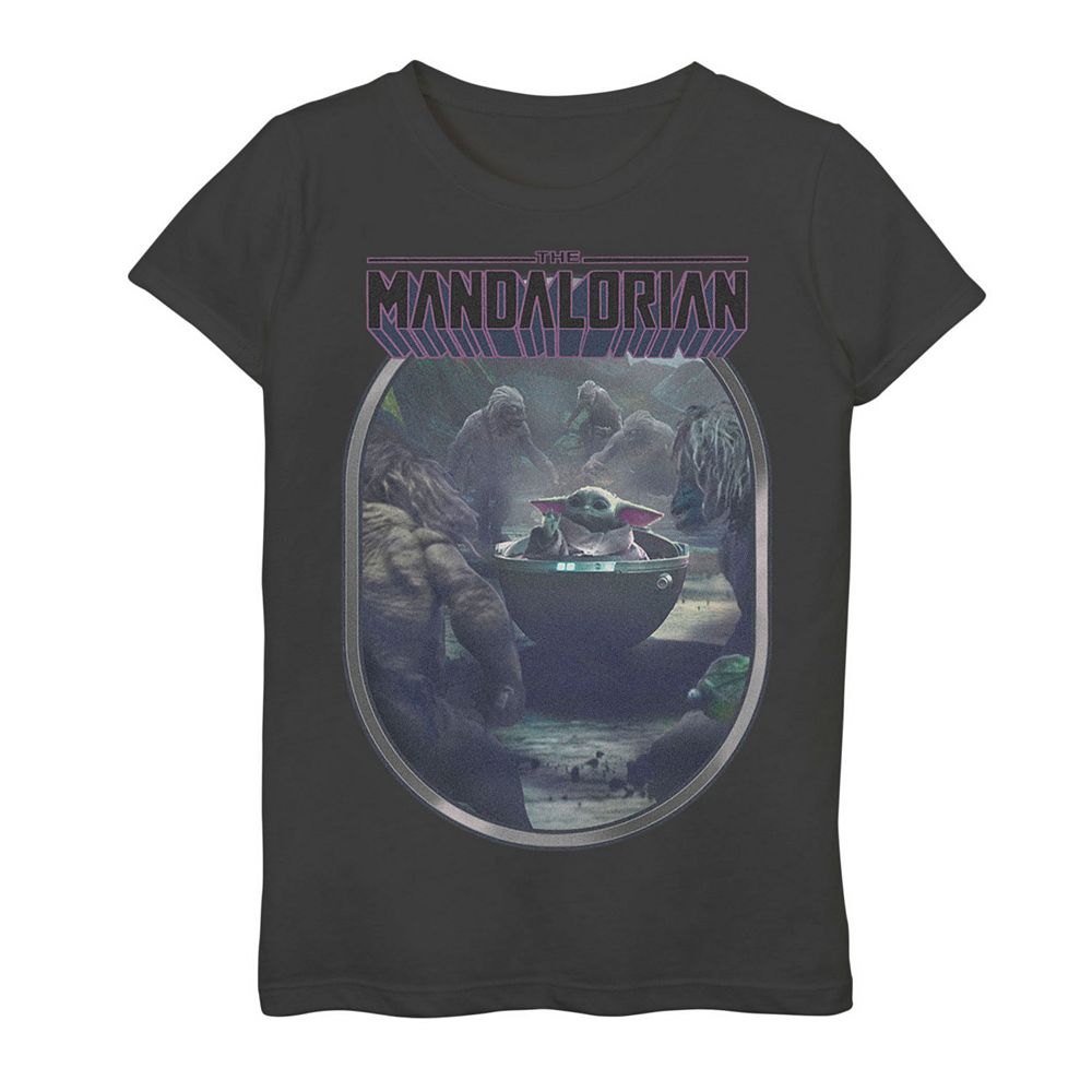 Girls 7-16 Star Wars The Mandalorian Grogu In Flying Pod Graphic Tee