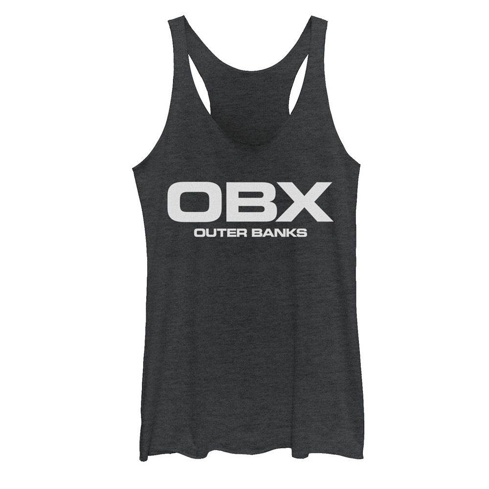 Juniors' Outer Banks OBX Logo Racerback Graphic Tank Top
