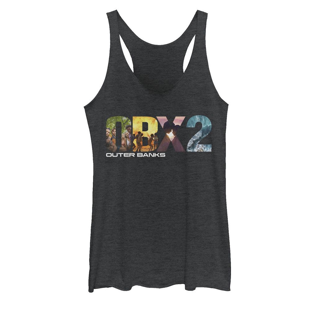 Juniors' Outer Banks Season 2 OBX Scenes Logo Racerback Graphic Tank Top