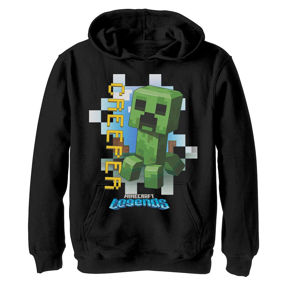 Boys 8-20 Minecraft Legends Creeper Mob Hoodie