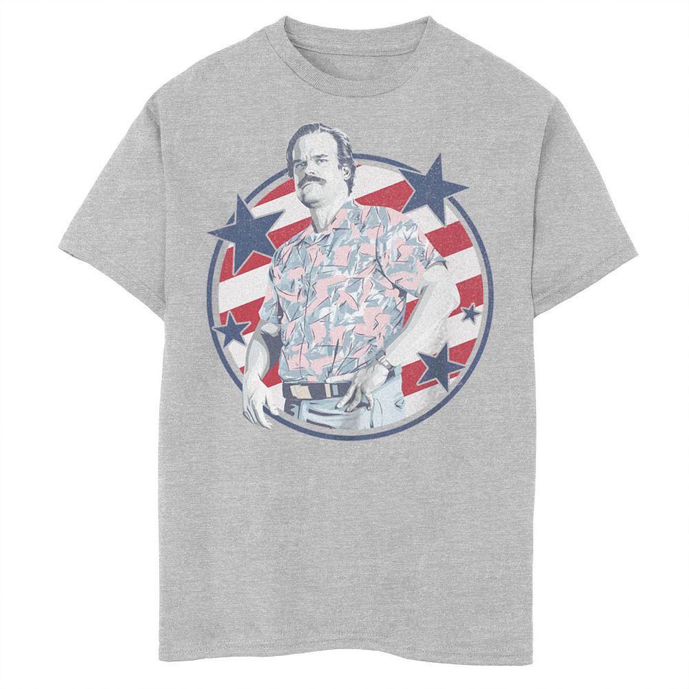 Boys 6-20 Stranger Things Chief Hopper Stars And Stripes Graphic Tee