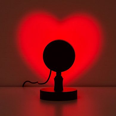 Idea Nuova Mini Heart LED Projector Lamp Table Decor