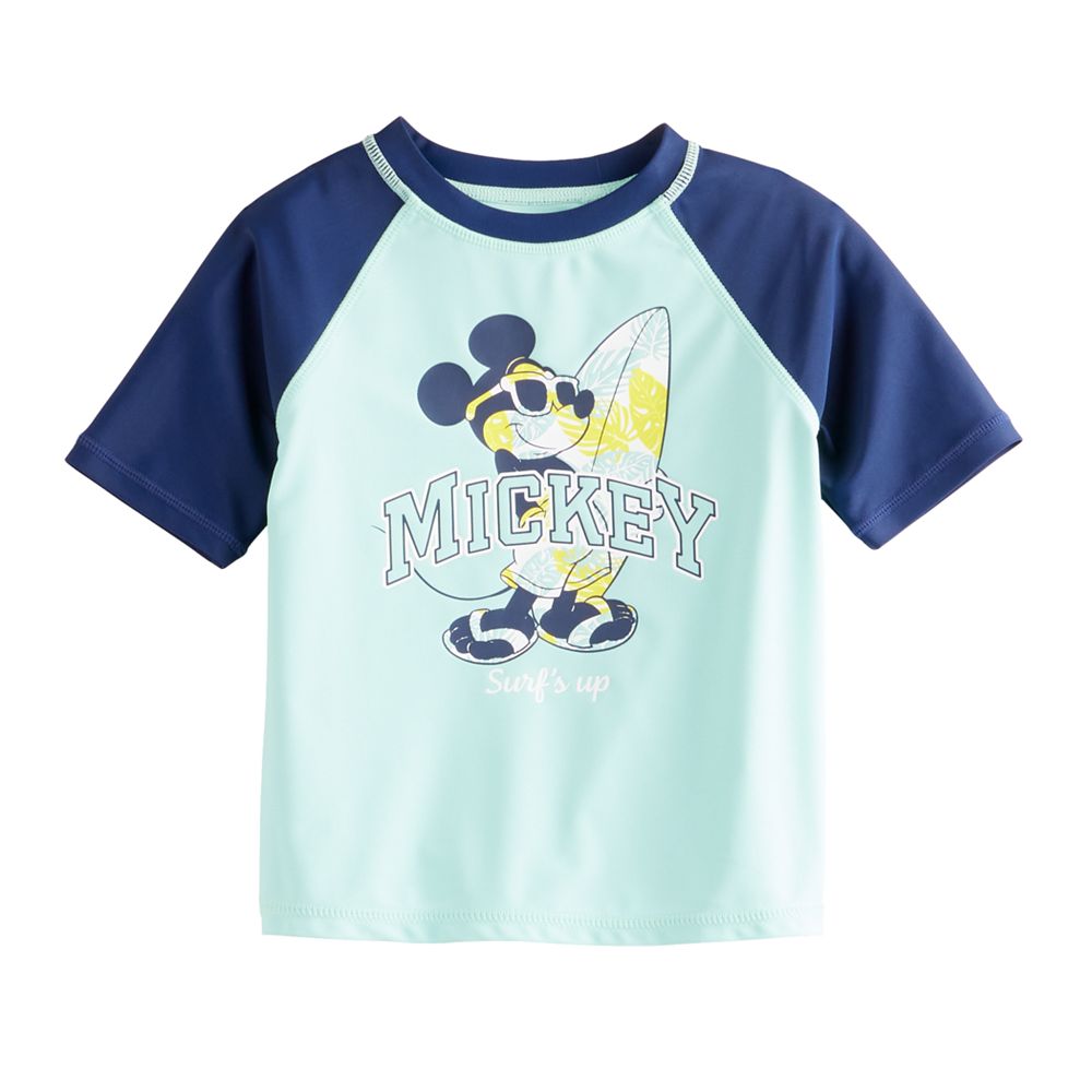 Disney's Mickey Mouse Baby & Toddler Boy Short Sleeve Rash Guard by ...