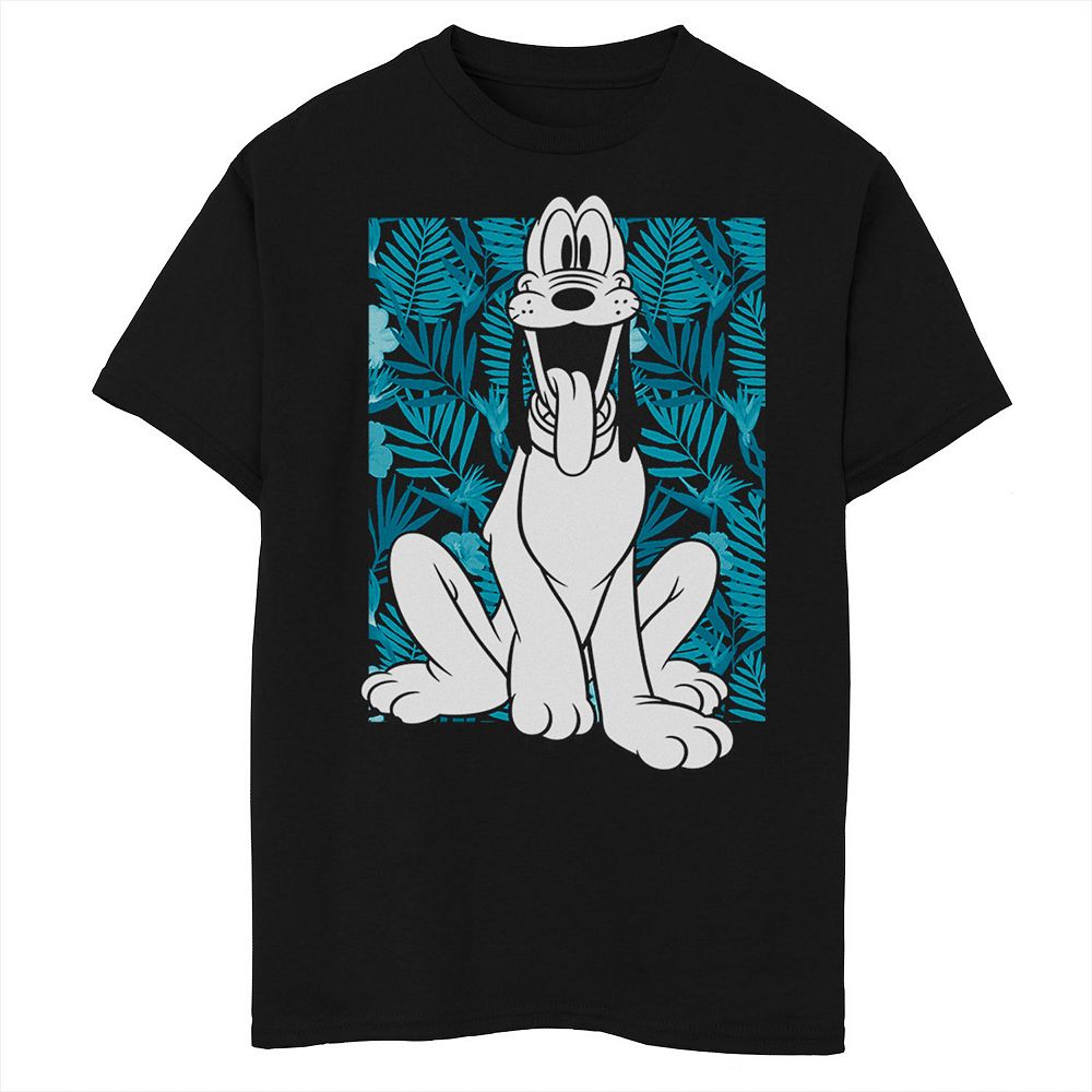 Disney's Mickey & Friends Boys 8-20 Pluto Tropical Husky Tee