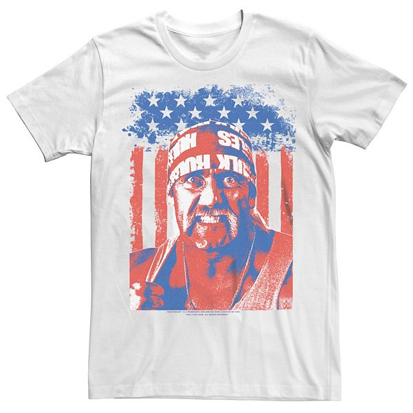 Men's WWE Hulk Hogan USA Flag Graphic Tee