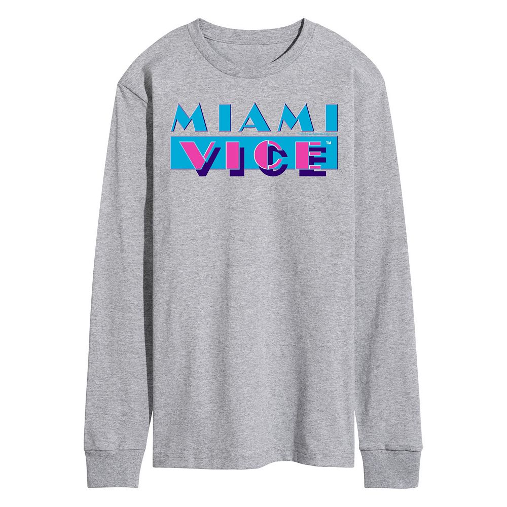 Men's Miami Vice Logo Long Sleeve Graphic Tee