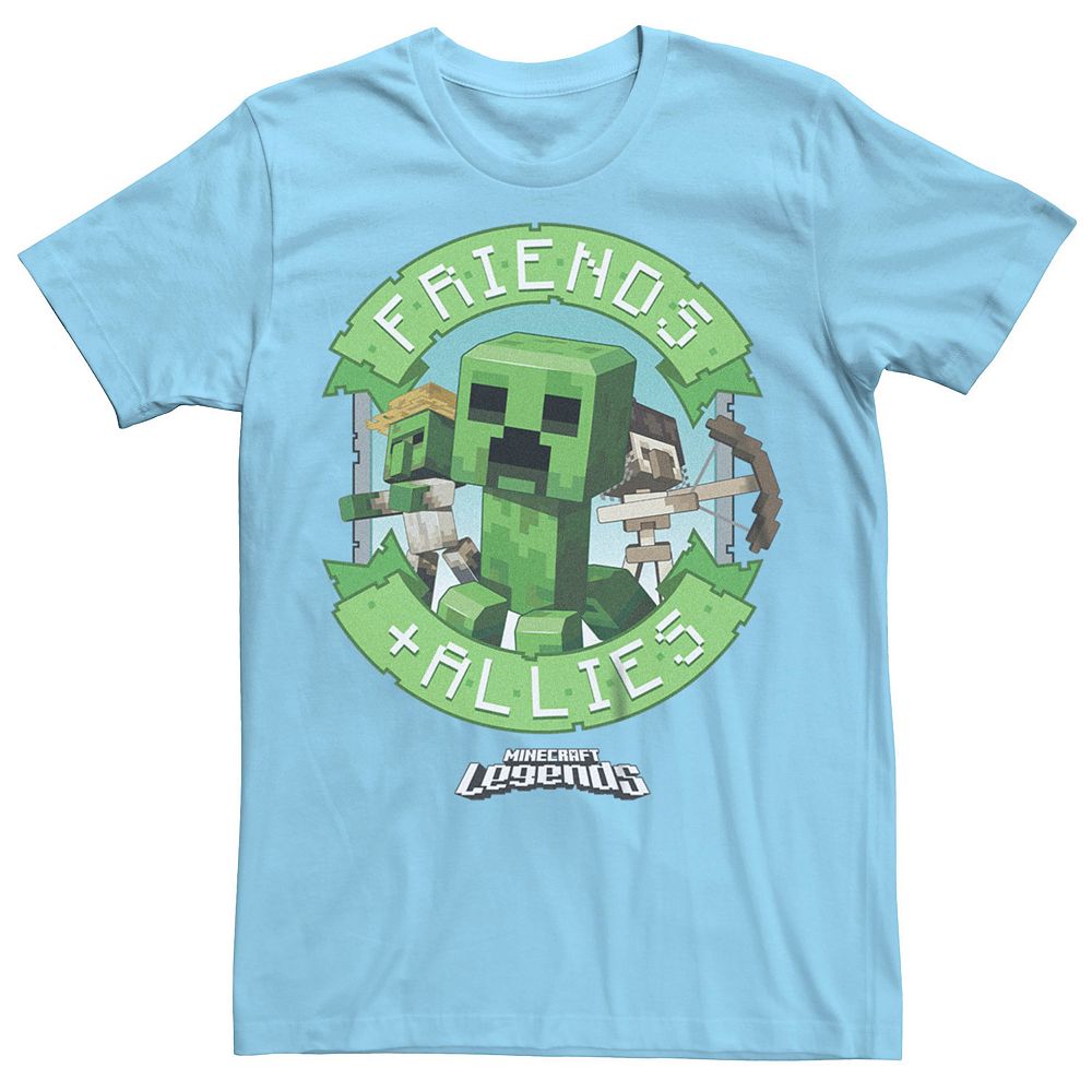Men's Minecraft Legends Mobs Friends And Allies Graphic Tee