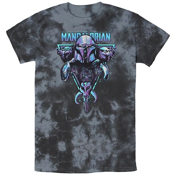 Men's Star Wars The Mandalorian Mando Triangle Bombard Wash Graphic Tee
