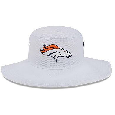 Men's New Era White Denver Broncos 2023 NFL Training Camp Panama Bucket Hat