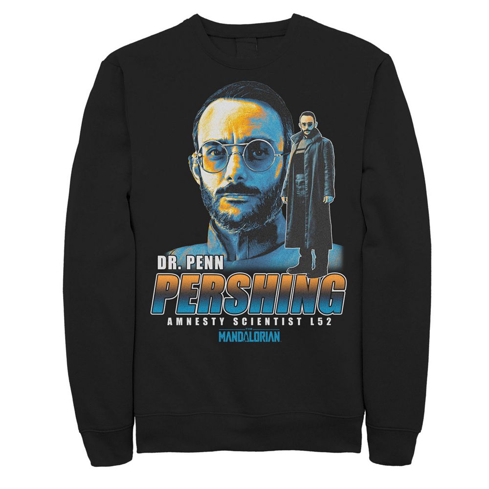 Men's Star Wars The Mandalorian Dr. Penn Pershing Fleece Sweatshirt
