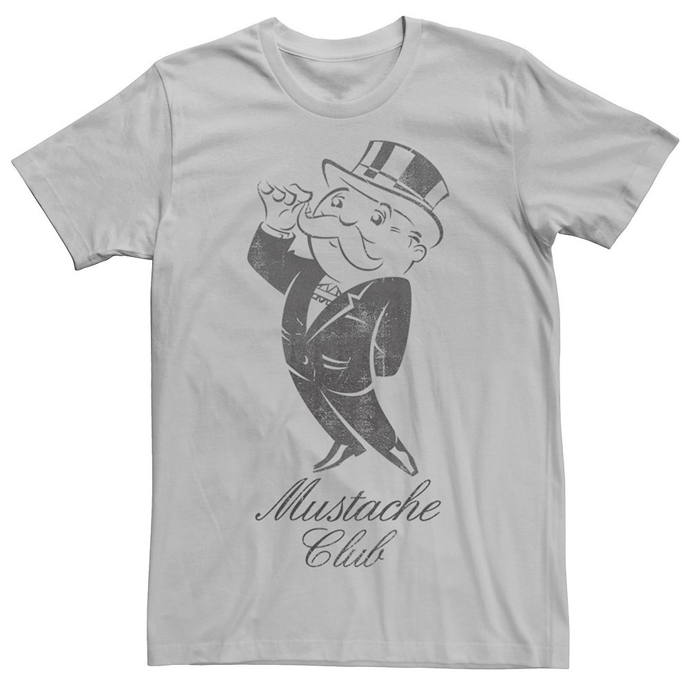 Men's Monopoly Man Mustache Club Graphic Tee