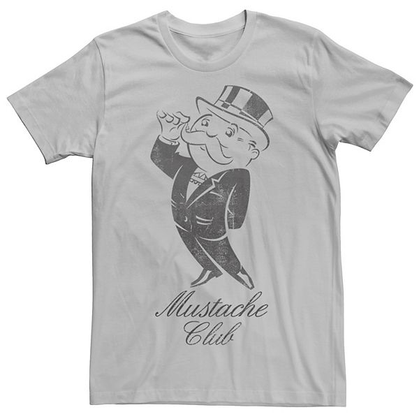 Men's Monopoly Man Mustache Club Graphic Tee