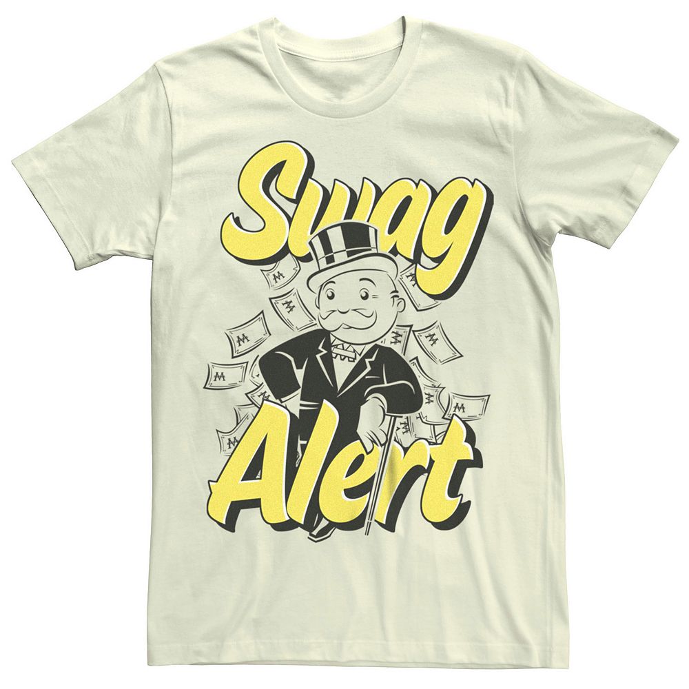 Men's Monopoly Man Rich Swag Alert Graphic Tee