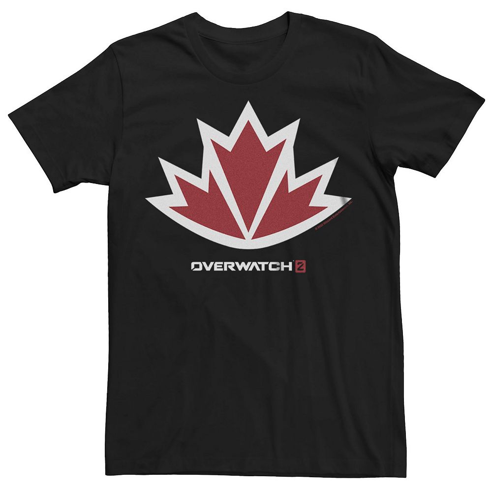 Men's Overwatch 2 Sojourn Red Leaf Icon Graphic Tee