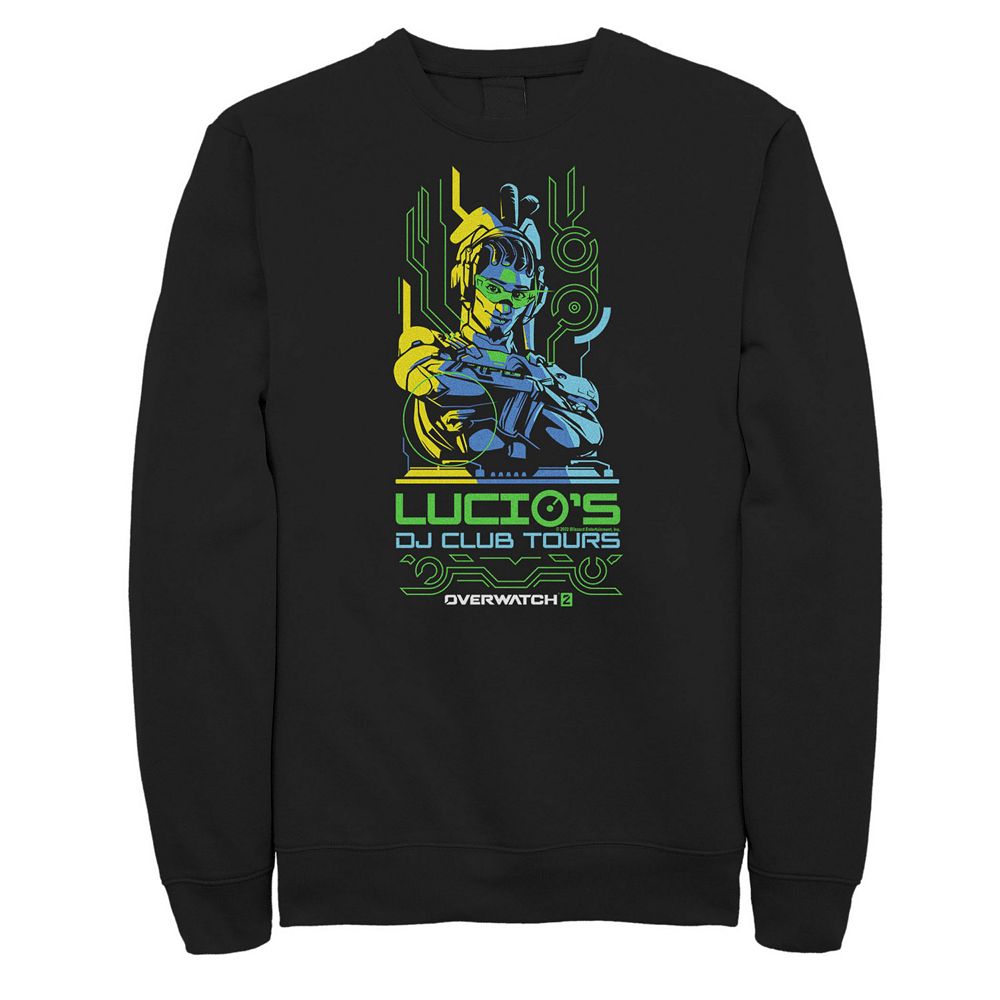 Big & Tall Overwatch 2 Lucio DJ Club Tours Graphic Fleece