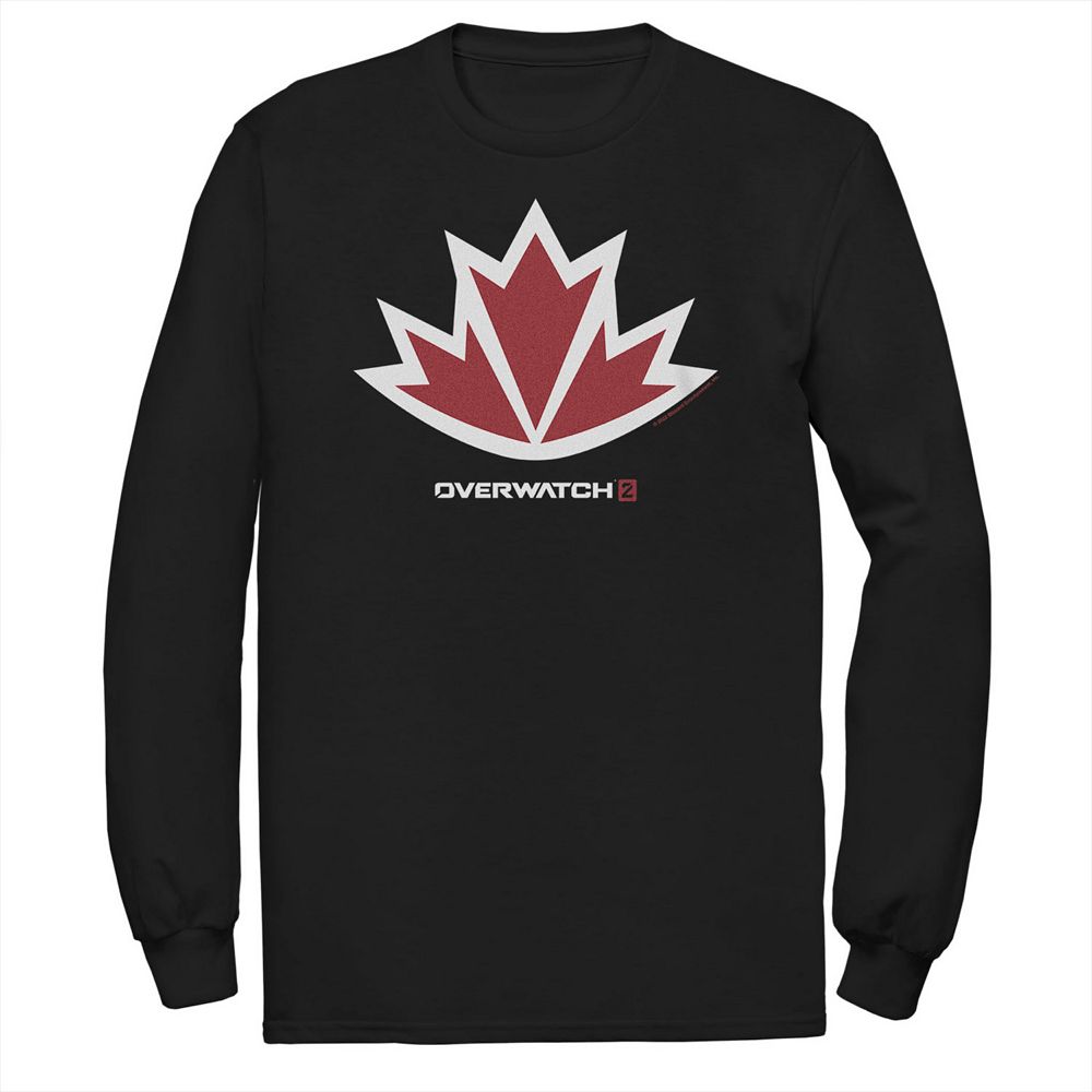 Big & Tall Overwatch 2 Sojourn Red Leaf Icon Long Sleeve Graphic Tee
