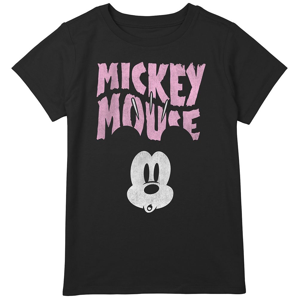 Girls Disney Mickey Mouse Scared Graphic Tee