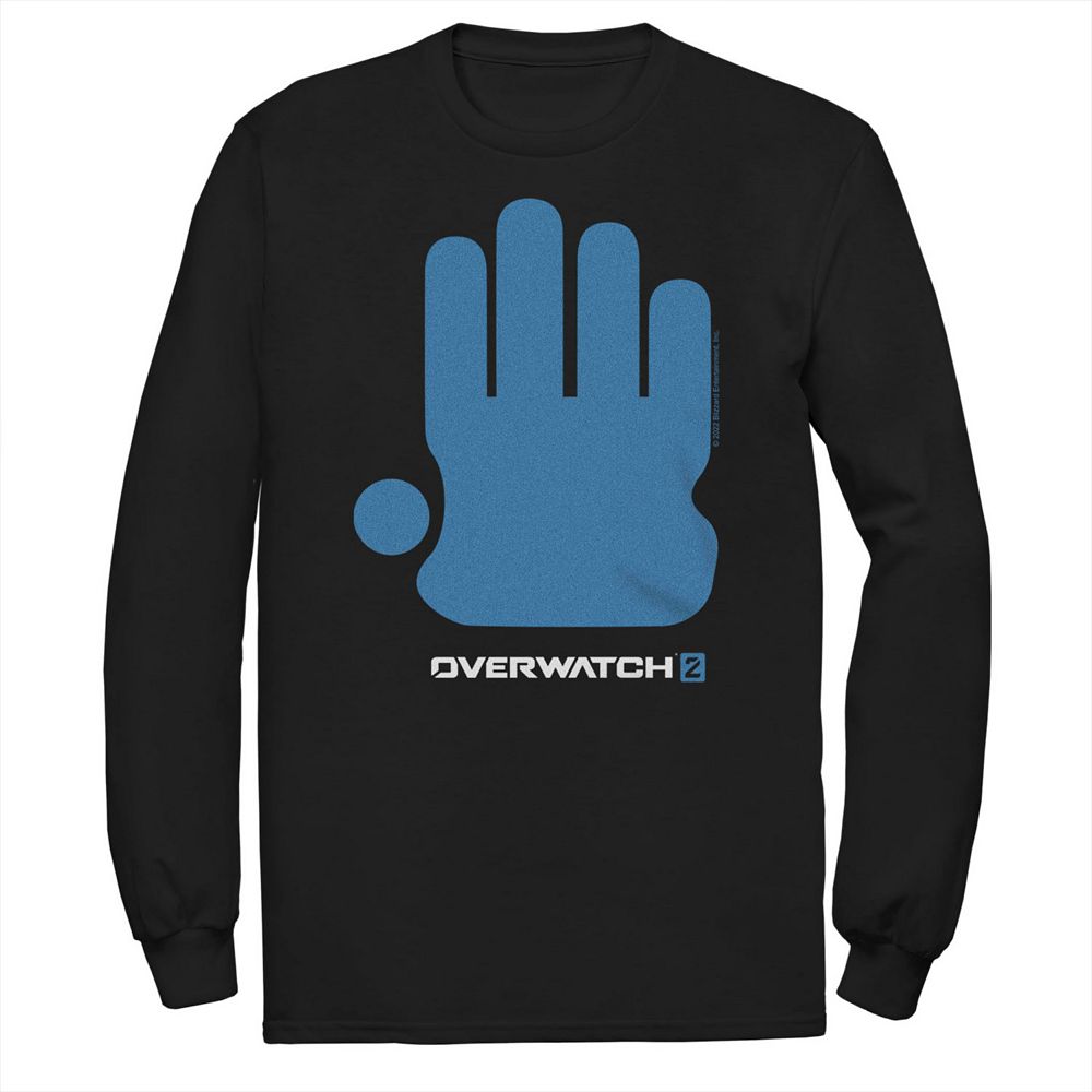 Big & Tall Overwatch 2 Winston Hand Icon Long Sleeve Graphic Tee
