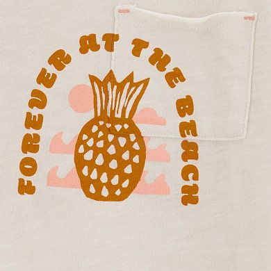 Girls 4-14 Carter's Pineapple Pocket Tee