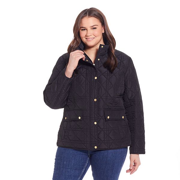 Plus Size Weathercast Modern Quilted Barn Jacket