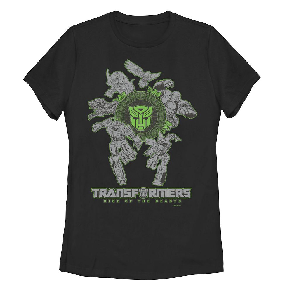 Juniors' Transformers Rise of the Beasts Autobots Logo Circle Graphic Tee