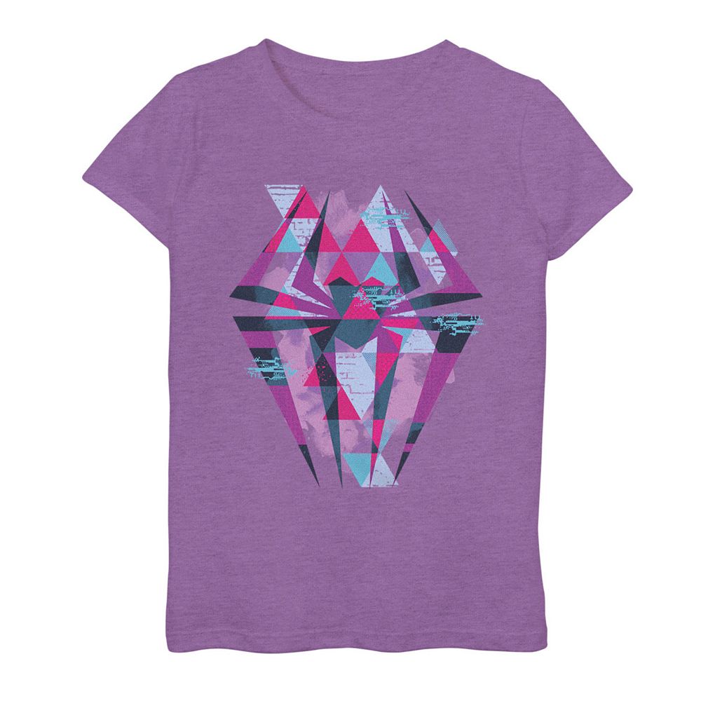 Girls 7-16 Marvel Spider-Man Across The Spider Verse Geometric Spider ...