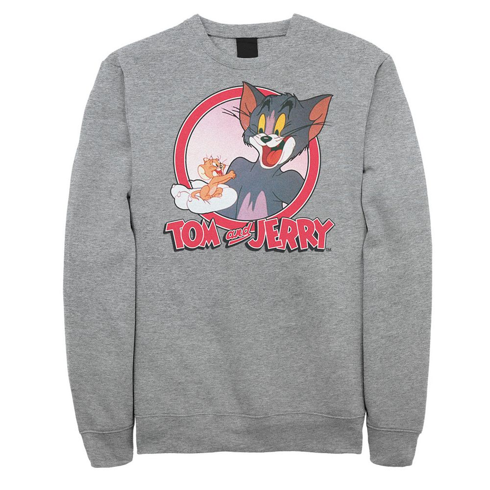 Big & Tall Tom and Jerry Retro Style Portrait Graphic Fleece