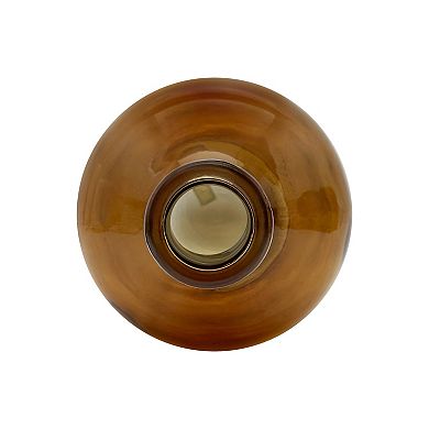 Everyday Decor Medium Amber Finish Long Neck Decorative Jug Table Decor