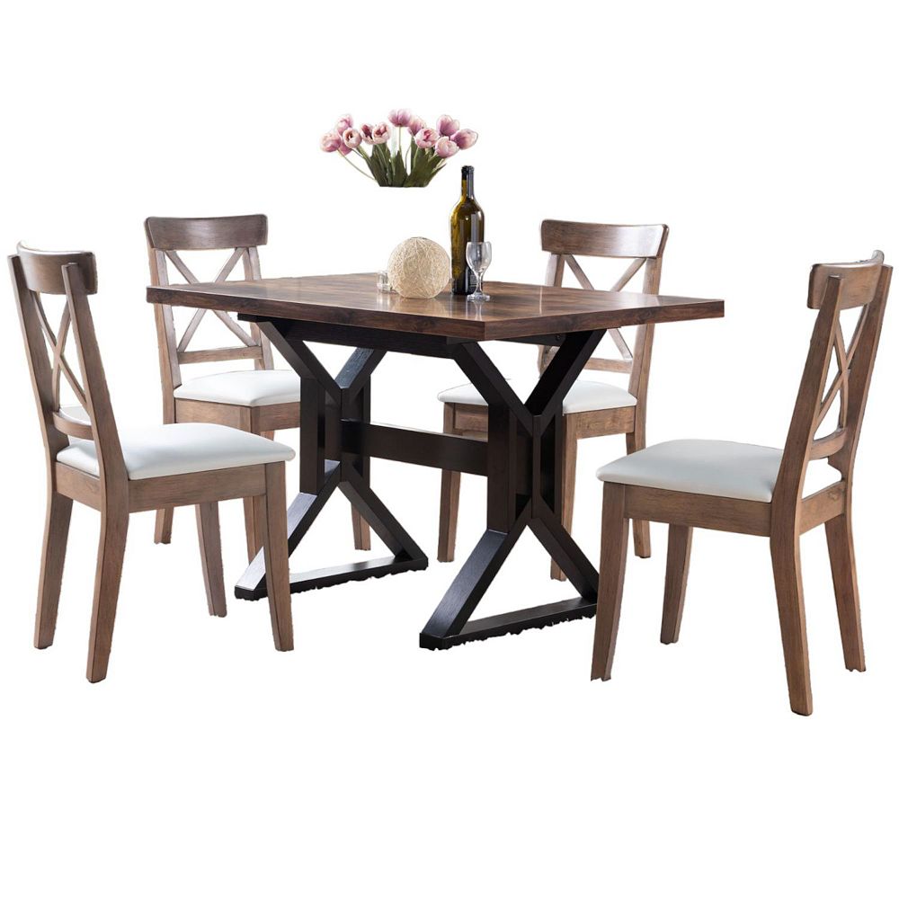 FC Design Triangular-shaped Legs Dining Table