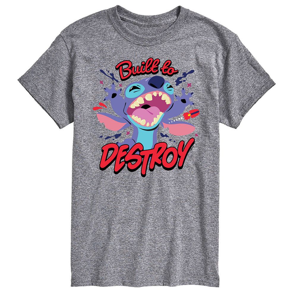 Disney's Lilo & Stitch Big & Tall Built To Destroy Graphic Tee