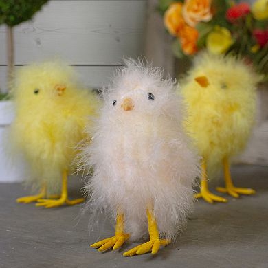 5” Yellow Furry Easter Chick Figure