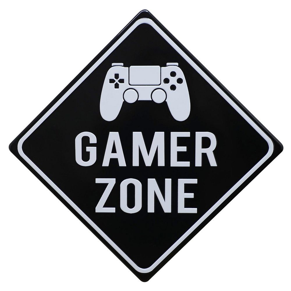 Gamer Zone Metal Wall Decor