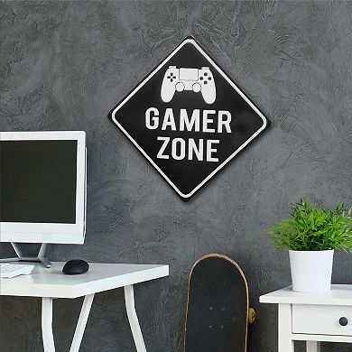 Gamer Zone Metal Wall Decor