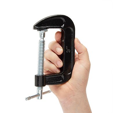 4 Pack Heavy Duty C Clamps with 3 Inch Jaw Opening for Woodworking